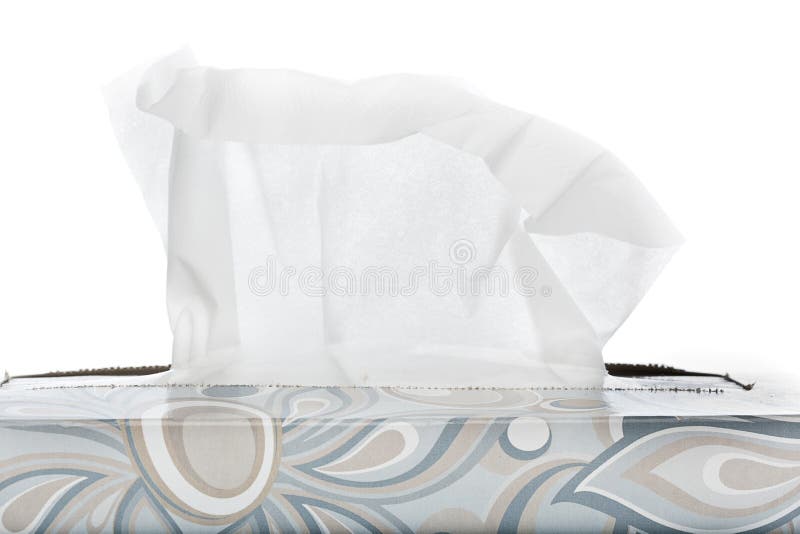 Female Hand Taking a Tissue from a Box Stock Image - Image of isolated ...