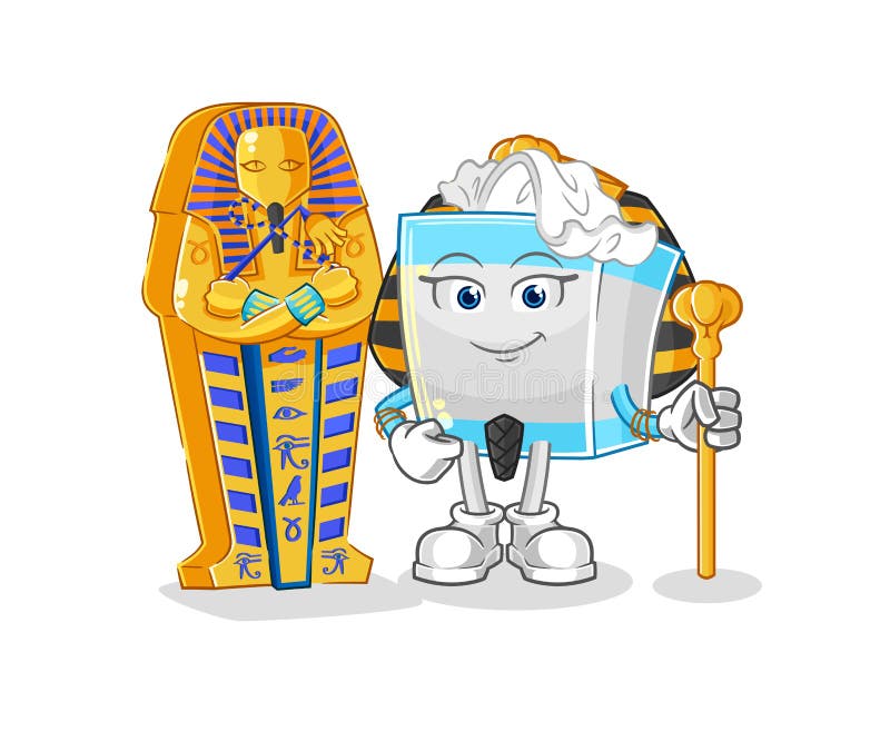 Tissue Box Ancient Egypt Cartoon. Cartoon Mascot Vector Stock Vector ...
