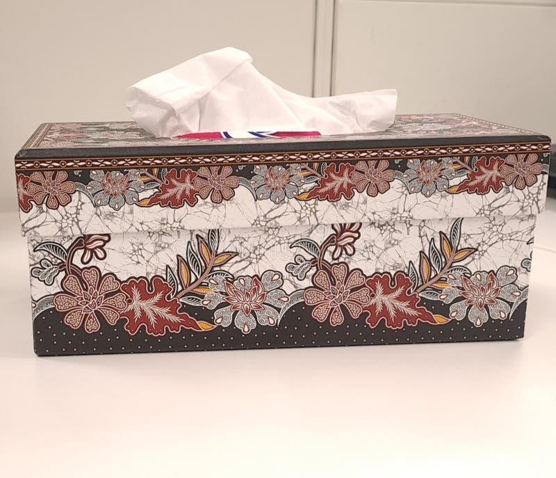 Tissue Box Batik stock image. Image of tissue, antik - 294056253
