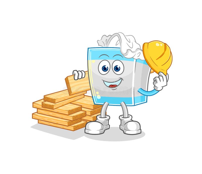 Tissue Box Builder Vector. Cartoon Character Stock Vector ...