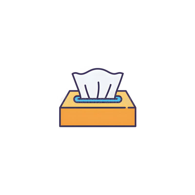 Tissue Box: Clean & Simple Icon Design Stock Illustration ...