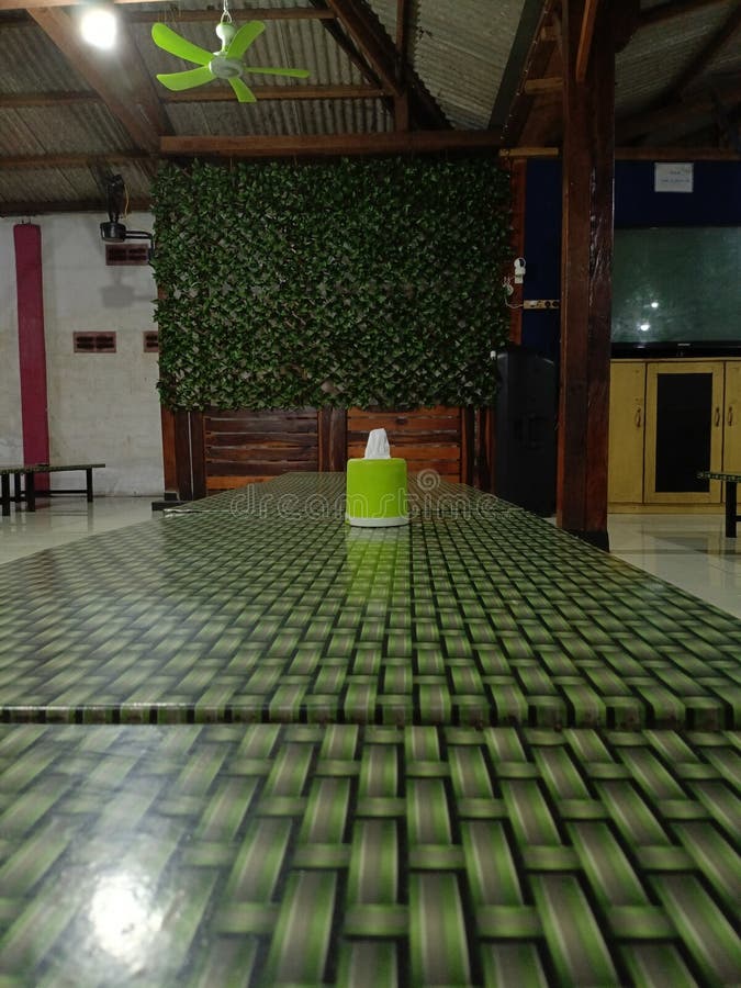 Tissue Box at Empty Table in a Restaurant Stock Image - Image of tissue ...