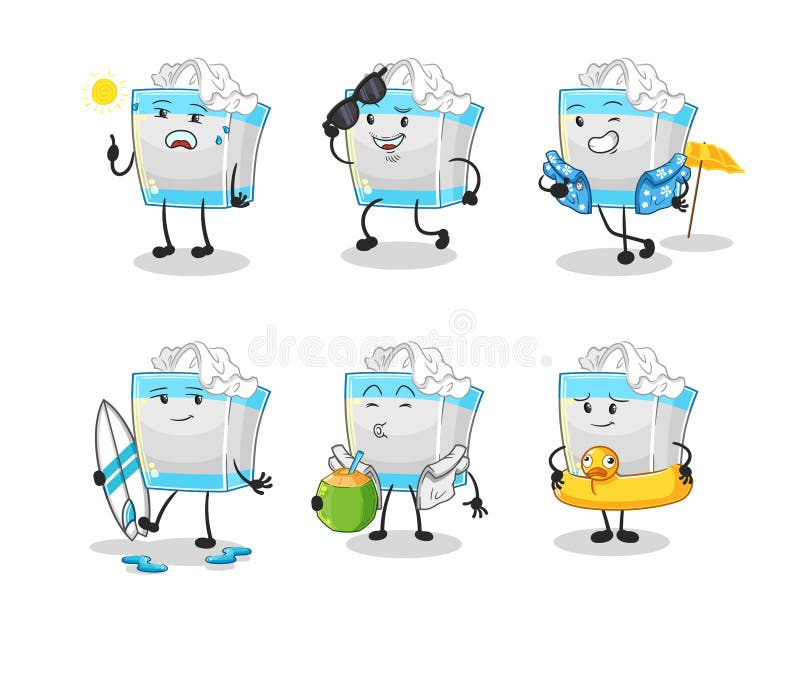 Tissue Box Holiday Character. Cartoon Mascot Vector Stock Vector ...