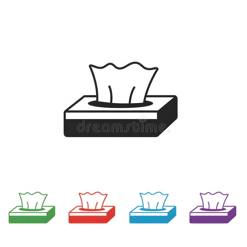 Tissue Box Icon Set: Versatile Designs for Creative Projects ...