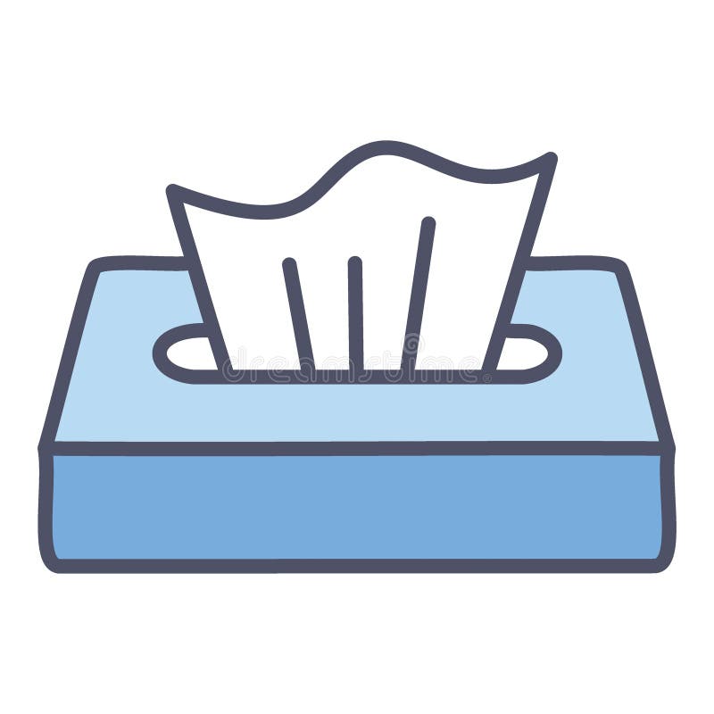 Tissue Box Icon. Simple Line Icon Illustration of a Container of ...