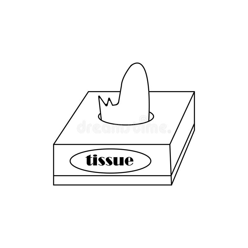 Tissue Box Outline Stock Illustrations – 2,414 Tissue Box Outline Stock ...