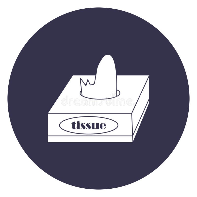Tissue Box Icon Vector Illustration Stock Vector - Illustration of ...