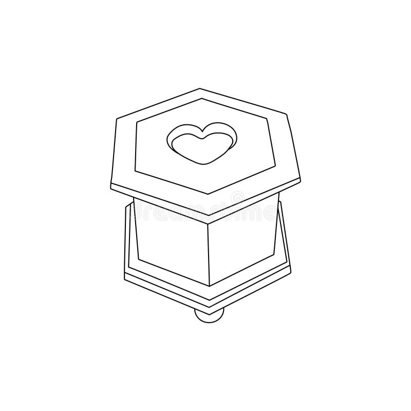 Tissue Box Simple Line Art Design Template Stock Vector - Illustration ...