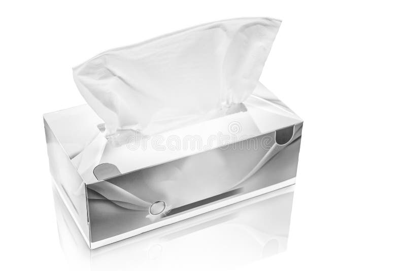 Tissue Box Mock Up White Tissue Box Blank Label and No Text for Stock ...