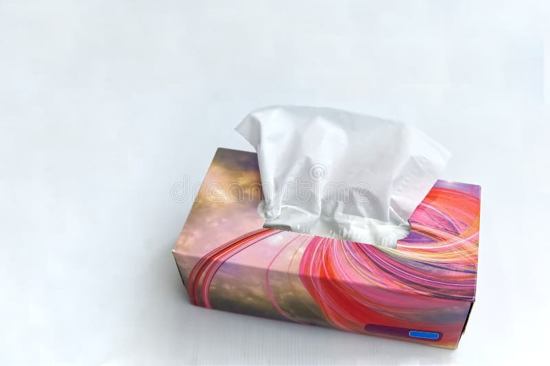 Tissue Box Mock Up White Tissue Box Blank Label and No Text for ...