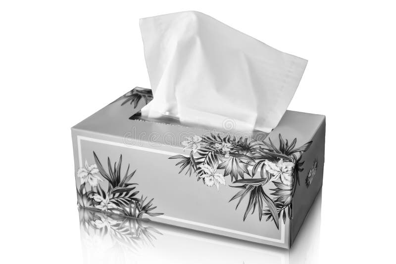 Tissue Box Mockup White Tissue Box without Text for Packaging Stock ...