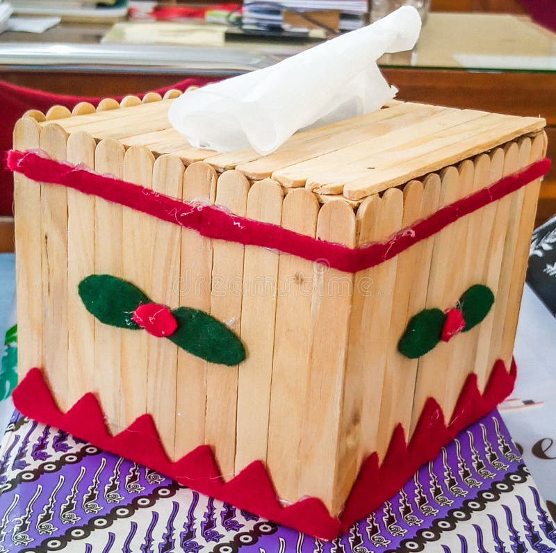 Tissue Box by stick stock photo. Image of creation, stick - 249565662