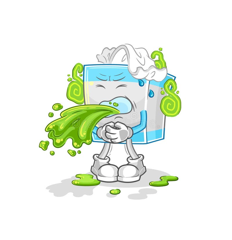 Tissue Box Throw Up Cartoon. Cartoon Mascot Vector Stock Vector ...