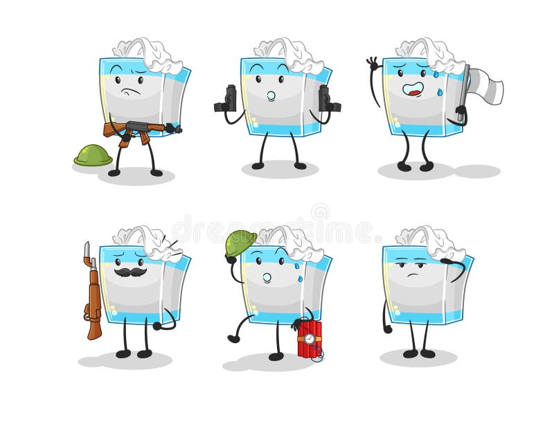 Tissue Box Troops Character. Cartoon Mascot Vector Stock Vector ...
