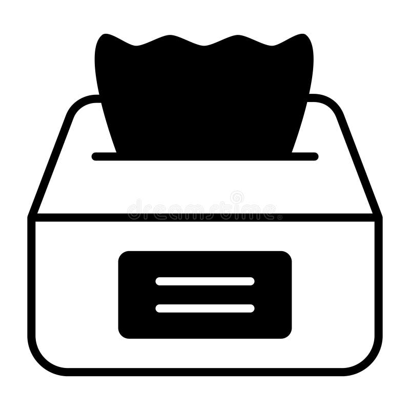 Tissue Box Vector Design, Trendy Icon of Hygiene Napkin Stock Vector ...