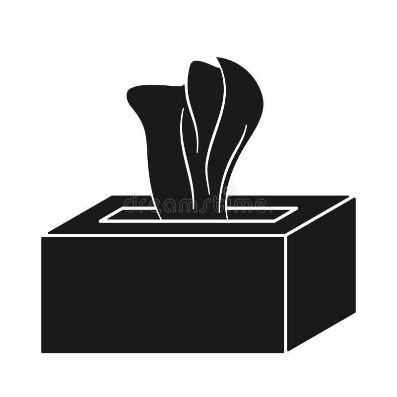Tissue Box Vector Icon stock vector. Illustration of icon - 218967708