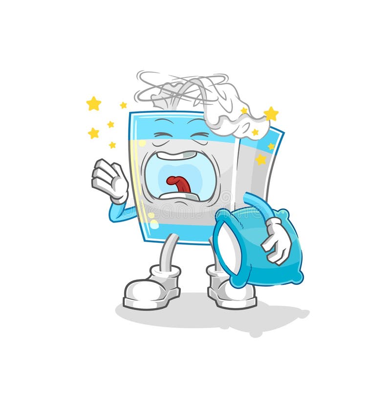 Tissue Box Yawn Character. Cartoon Mascot Vector Stock Vector ...