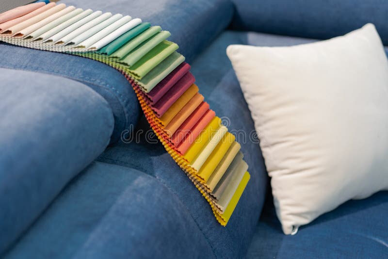 Tissue Catalog. Catalog of Multi-colored Fabric Samples Stock Photo ...