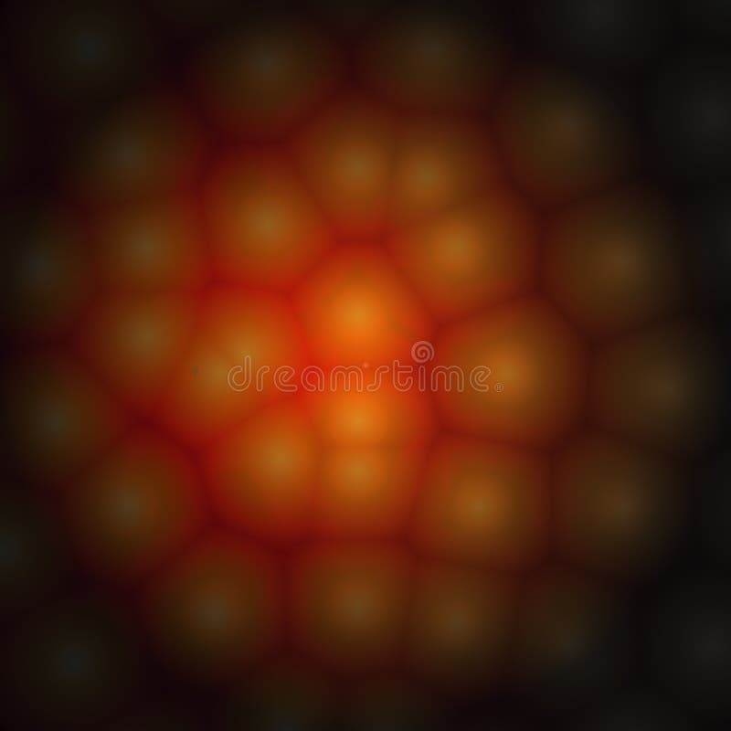 Tissue Cells with a Nucleus on a Dark Background3d. Stock Illustration ...