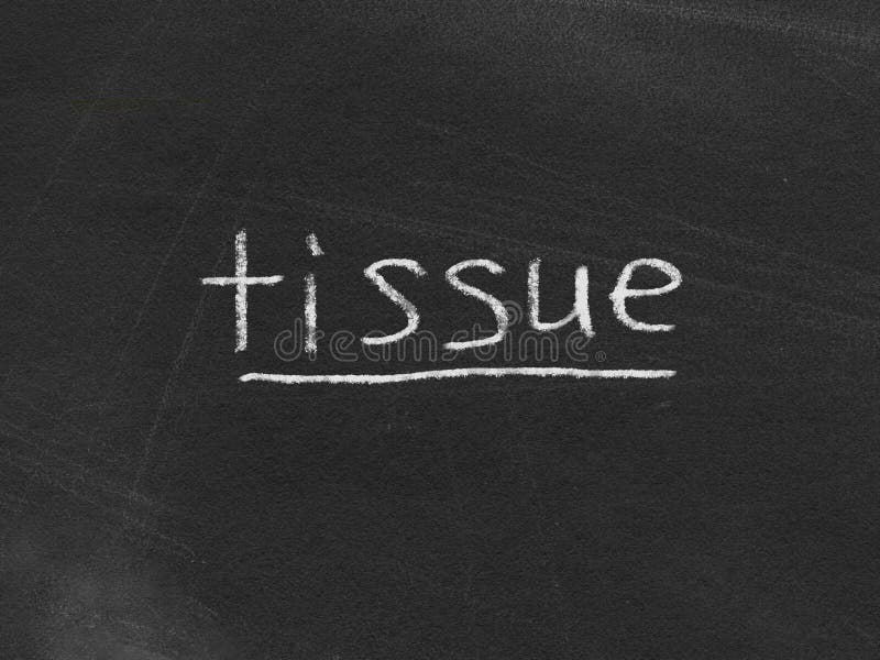 Tissue Concept Word stock photo. Image of english, handwritten - 320533376