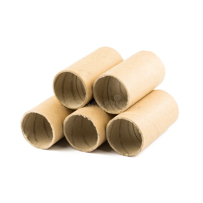 Tissue Core Stackable Isolated on the White Background. Stock Image ...