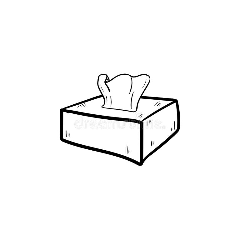 Tissue Doodle Box Icon Vector Stock Illustration - Illustration of ...