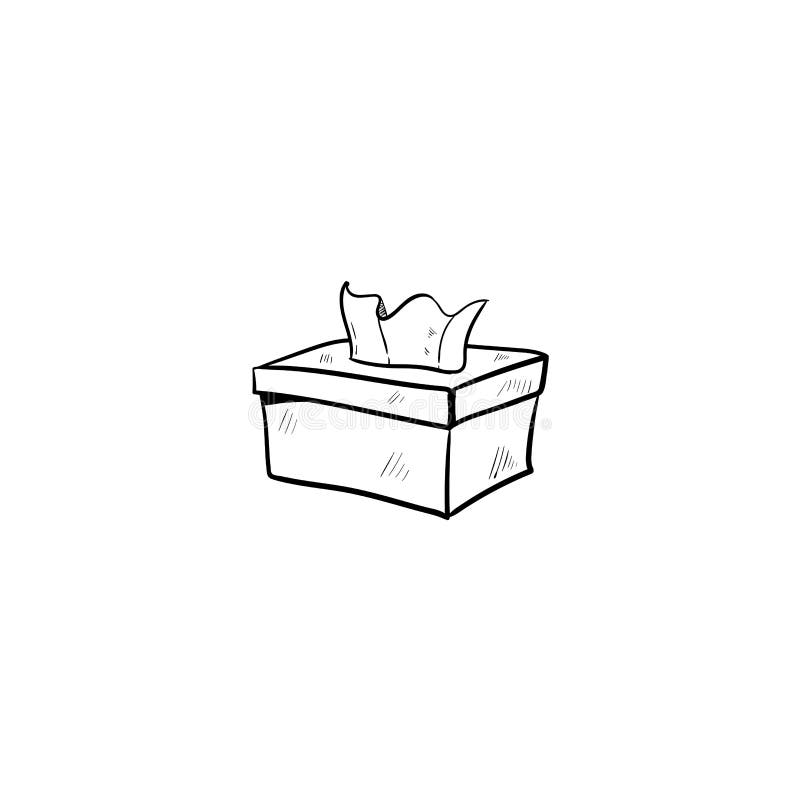 Tissue Doodle Box Icon Vector Stock Vector - Illustration of design ...