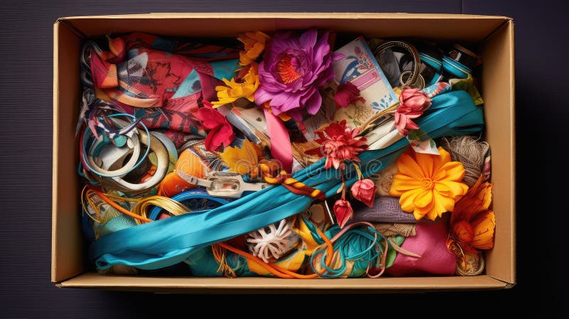 Tissue Inside Cardboard Box Stock Illustration - Illustration of ...