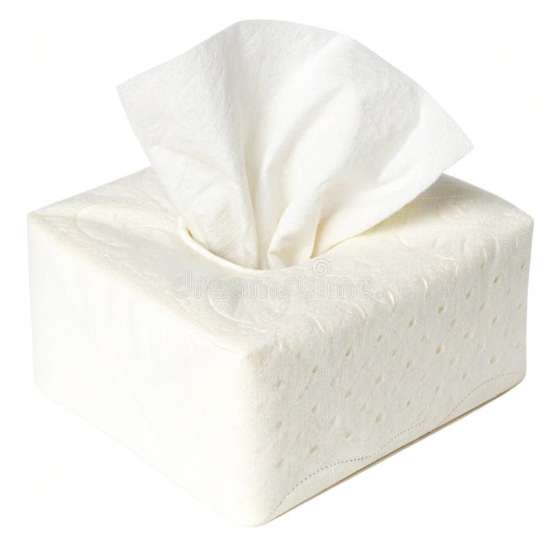 Tissue Isolated on White Background Stock Illustration - Illustration ...
