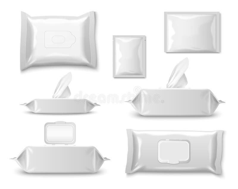 Tissue Packaging Mockup stock vector. Illustration of hygiene - 289140908