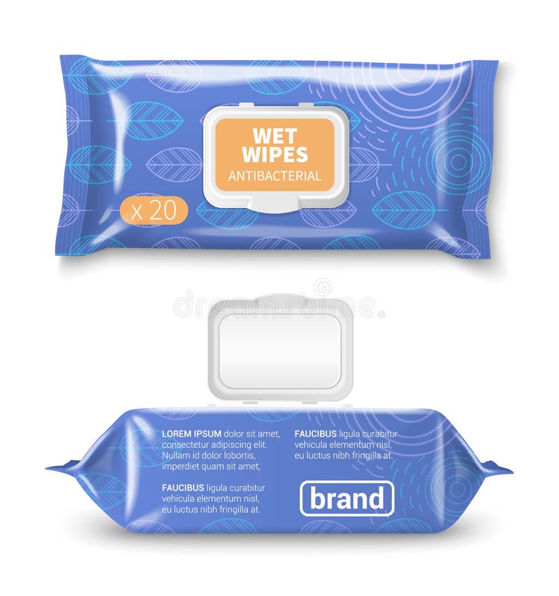 Tissue Packaging Mockup stock vector. Illustration of facial - 264083732