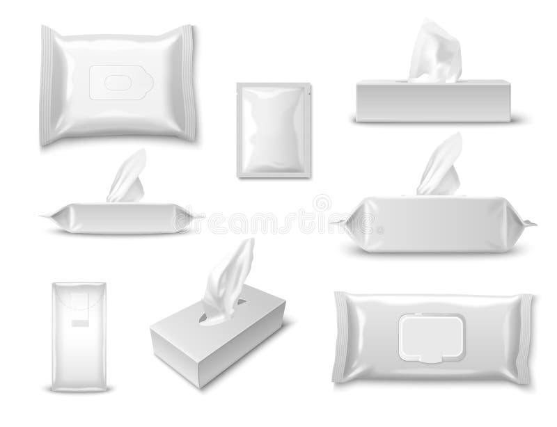 Tissue Packaging Set stock vector. Illustration of blank - 262911060