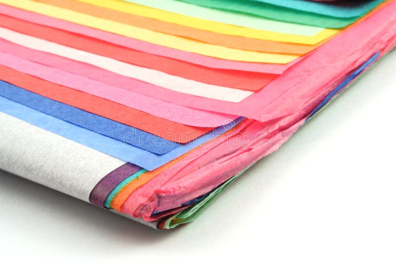 Coloured tissue paper stock image. Image of texture, coloured - 69738355