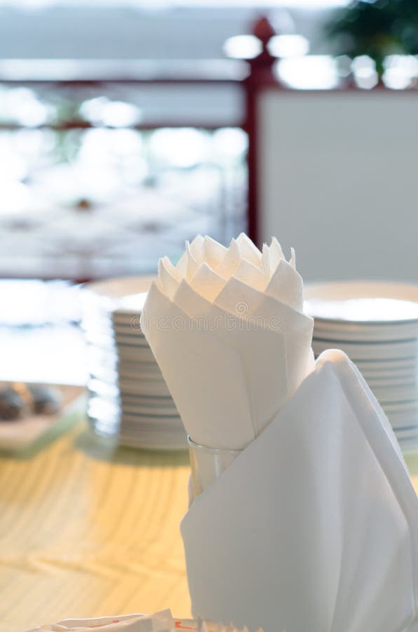 Tissue paper stock image. Image of restaurant, dish, room - 38195891