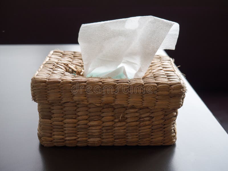 Tissue Paper in Handmade Box from Thailand Stock Image - Image of color ...