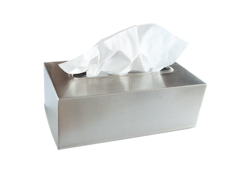 Tissue paper in metal box stock image. Image of wipe - 59436343