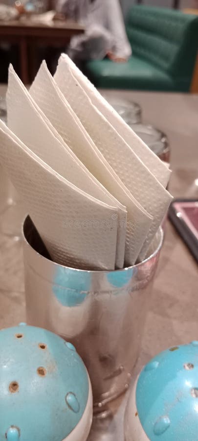 Tissue Paper on the Table for Cleaning. Stock Image - Image of produce ...