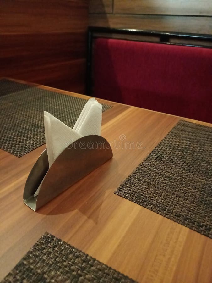 Tissue Paper on the Table Clousup Photo Stock Photo - Image of clousup ...