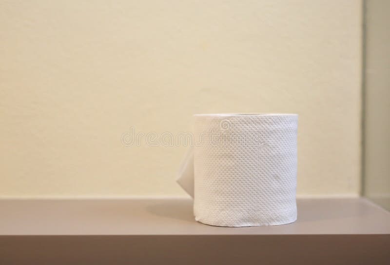 Tissue Paper in Toilet Room Stock Photo - Image of bathroom, facilities ...