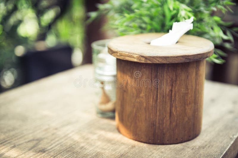 Tissue Paper in Wood Circle Box Stock Image - Image of detail, circle ...
