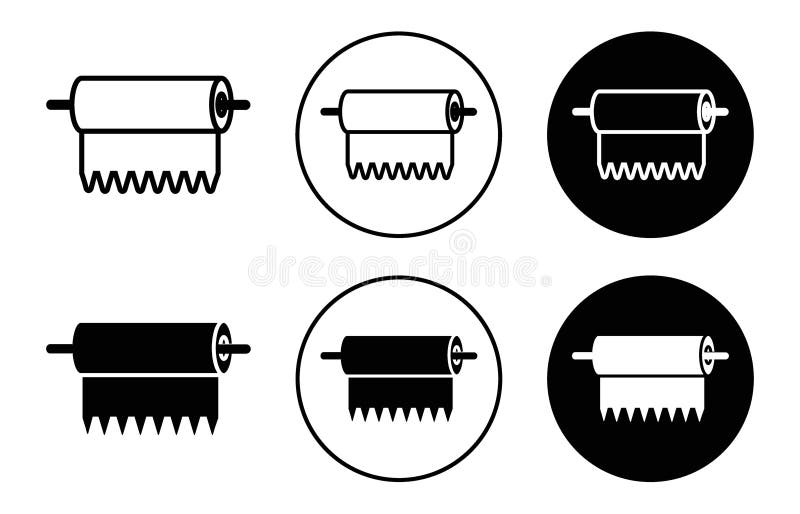 Tissue roll icon stock vector. Illustration of foil - 326104555