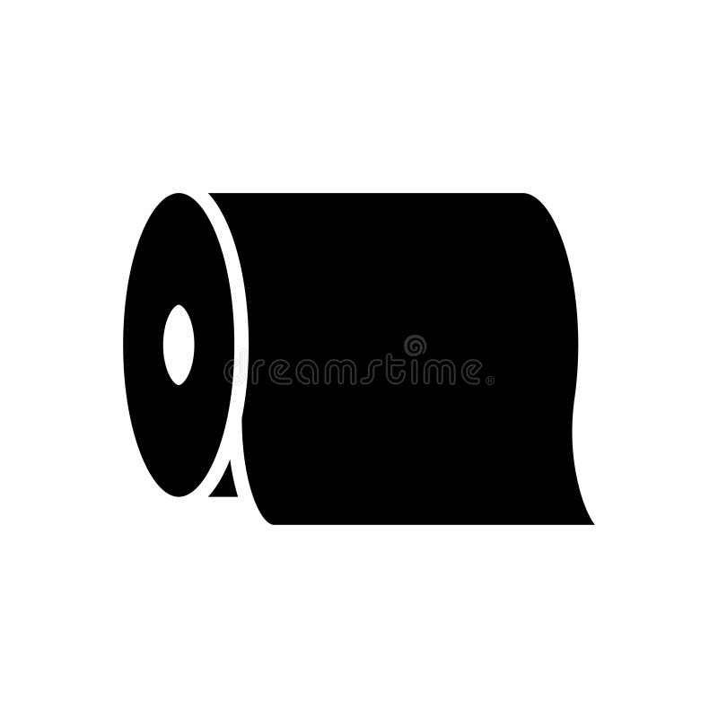 Tissue Roll, Toilet Paper Icon Vector Stock Vector - Illustration of ...