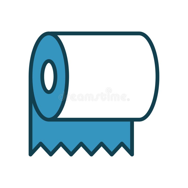 Tissue Roll, Toilet Paper Icon Vector Stock Vector - Illustration of ...