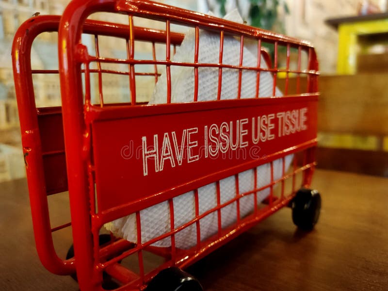 Tissue Stand, Holder, Portable Stand Stock Photo - Image of store ...