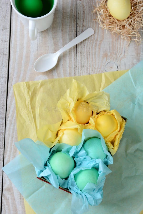 Tissue Wrapped Easter Eggs stock image. Image of high - 38968861