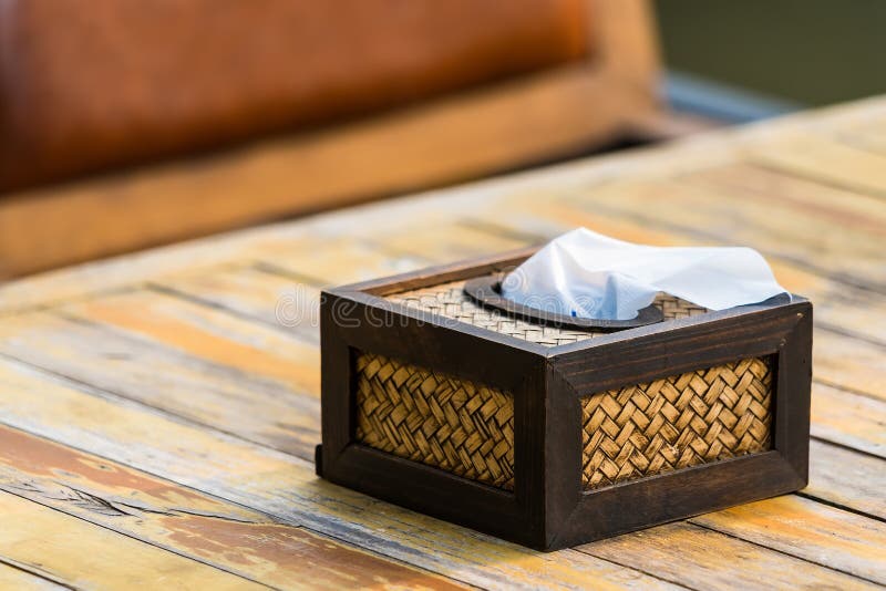 Tissues on the Table in a Restaurant Stock Photo - Image of table ...