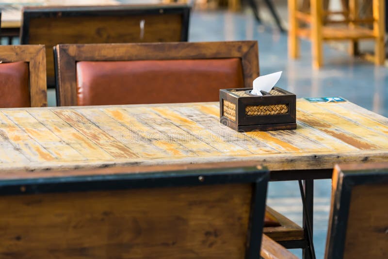 Tissues on the Table in a Restaurant Stock Image - Image of elegant ...