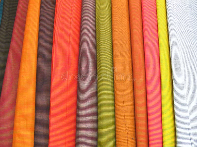Tissus colorés 2 image stock. Image du coton, couleur - 17486903