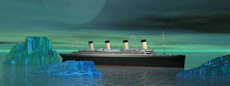 Titánico stock de ilustración. Ilustración de cubierta - 24336847