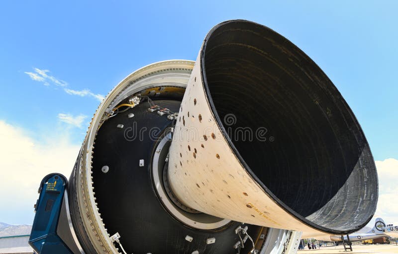 Titan II Rocket Engine in the New Mexico Desert Editorial Stock Photo ...